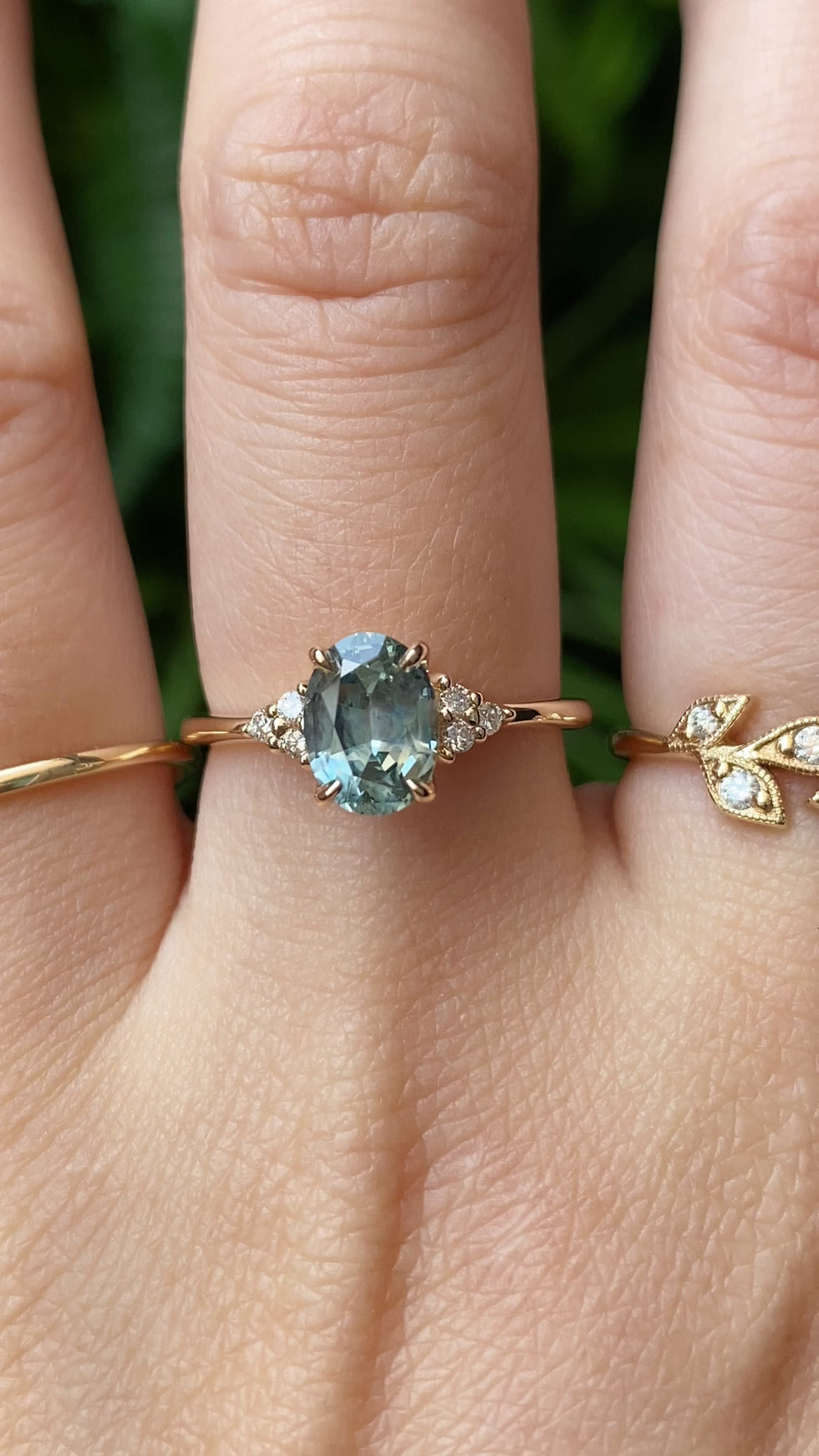 Teresa Ring 1.88ct Blue Green Montana Sapphire, 14k Yellow Gold (One of ...